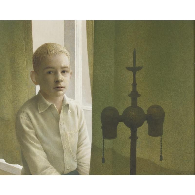 Robert Vickrey | Sean at the Window (1965) | MutualArt