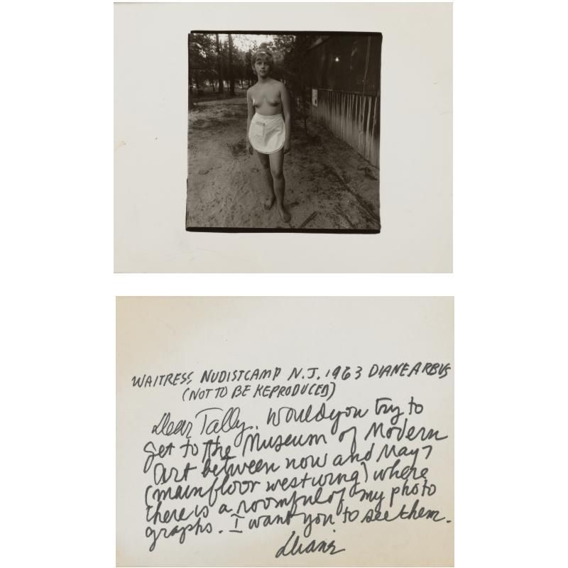 Diane Arbus | 'WAITRESS, NUDIST CAMP, N. J.' (1963) | MutualArt