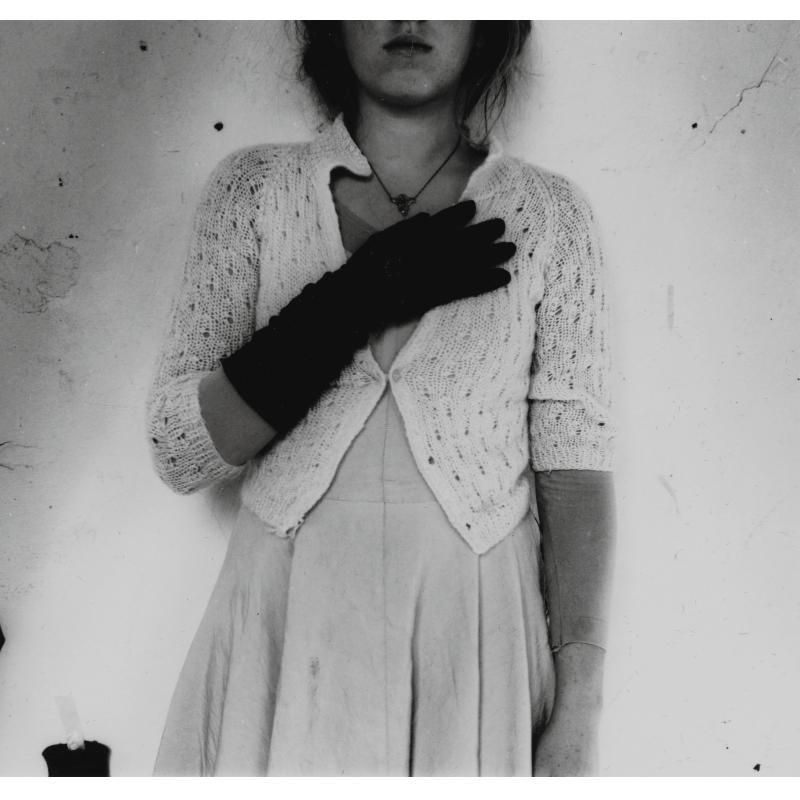 Francesca Woodman | self-portrait, providence, rhode island (with glove ...