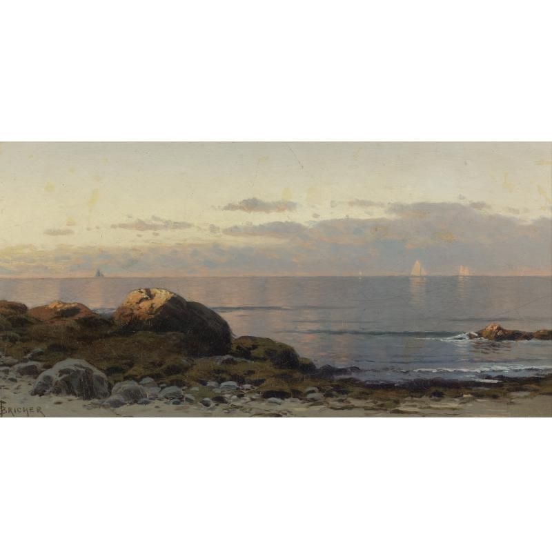 Alfred Thompson Bricher | Seascape, Early Evening | MutualArt