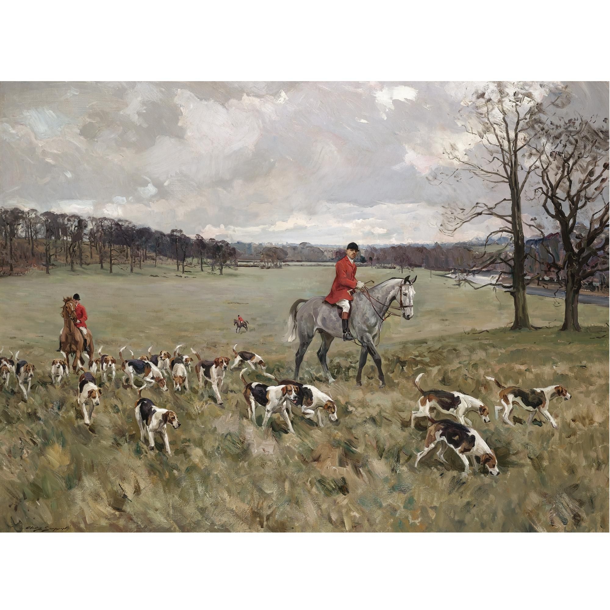 Charles Walter Simpson | Sir Julien Cahn 1st Bt., with the Fernie ...