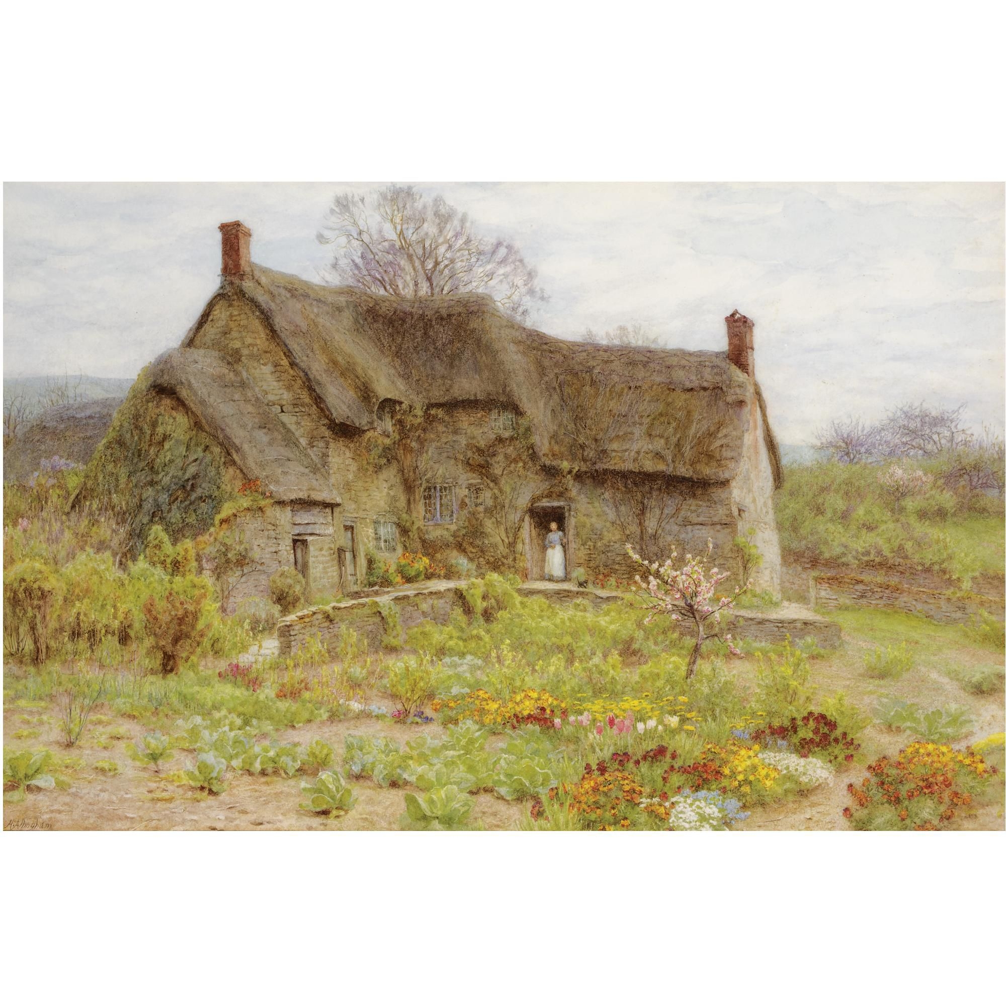 Helen Allingham | old dorset cottage | MutualArt
