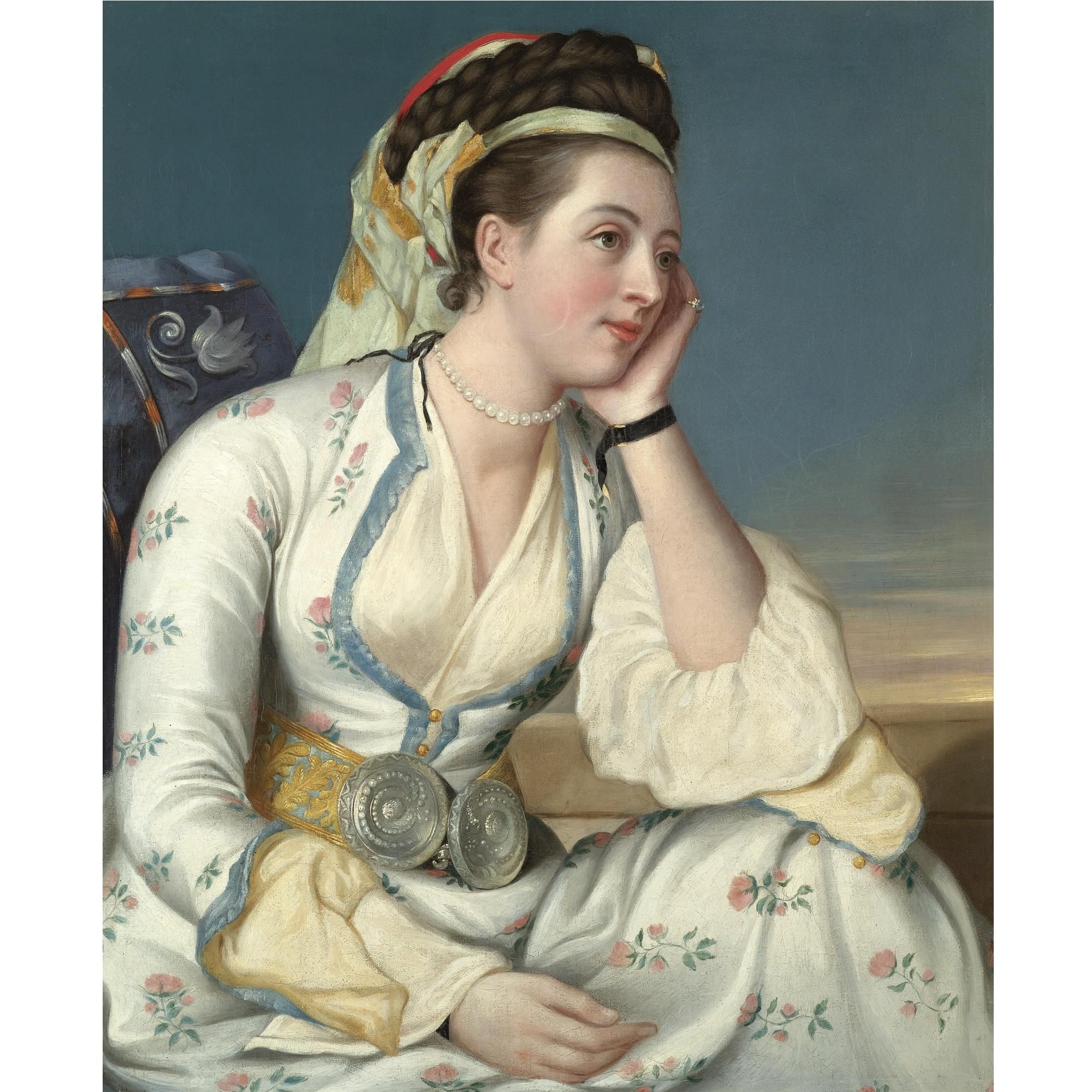 Jean-Étienne‏ Liotard | portrait of the countess of coventry | MutualArt