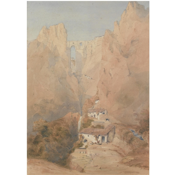 David Roberts | View of The Puente Nuevo, Ronda, Spain | MutualArt