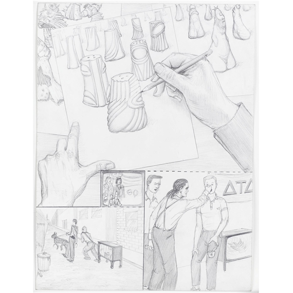 Jim Shaw | Untitled (I was drawing lots of similar dreams...) | MutualArt
