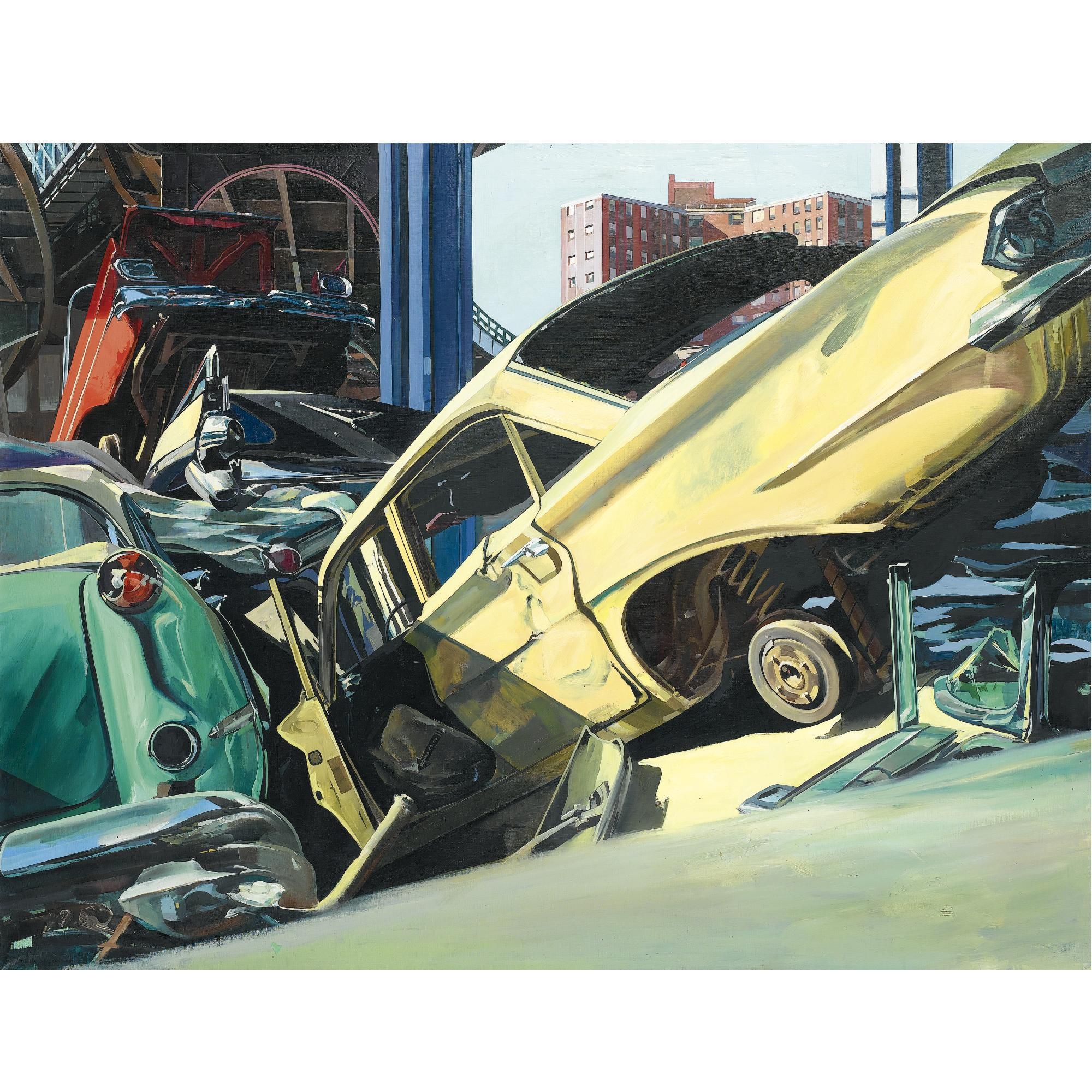 Richard Estes | Car Reflection (1969) | MutualArt