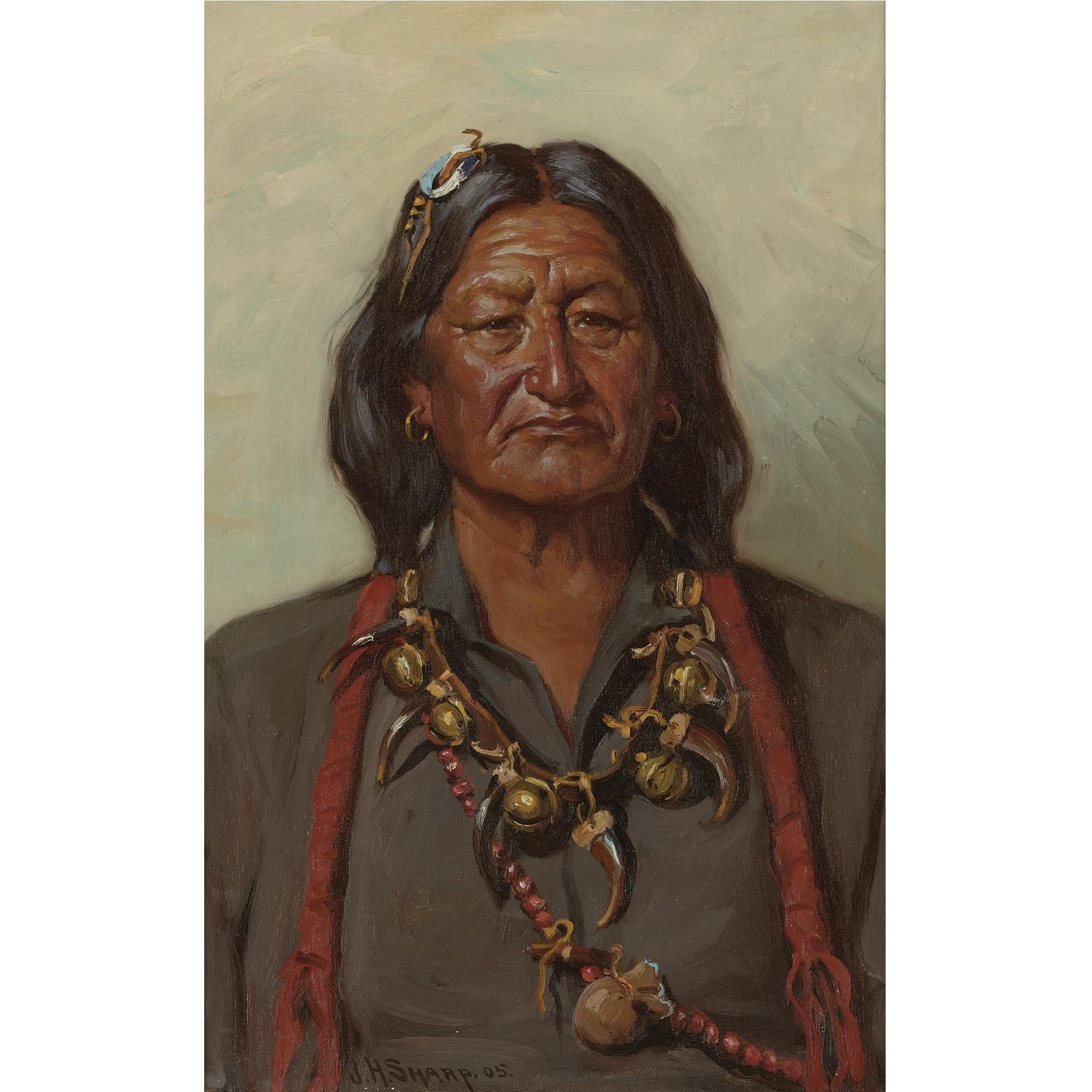 Joseph Henry Sharp | Chief Two Moons | MutualArt