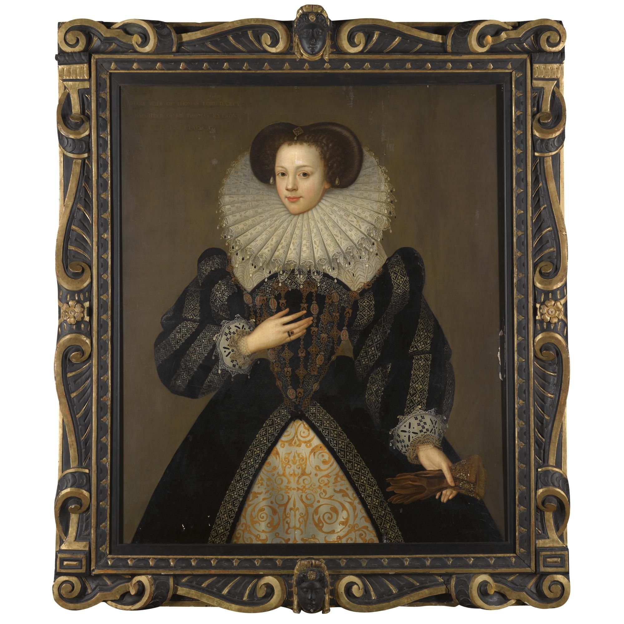 George Gower | Portrait of Mary Kytson, wife of Thomas Lord Darcy ...