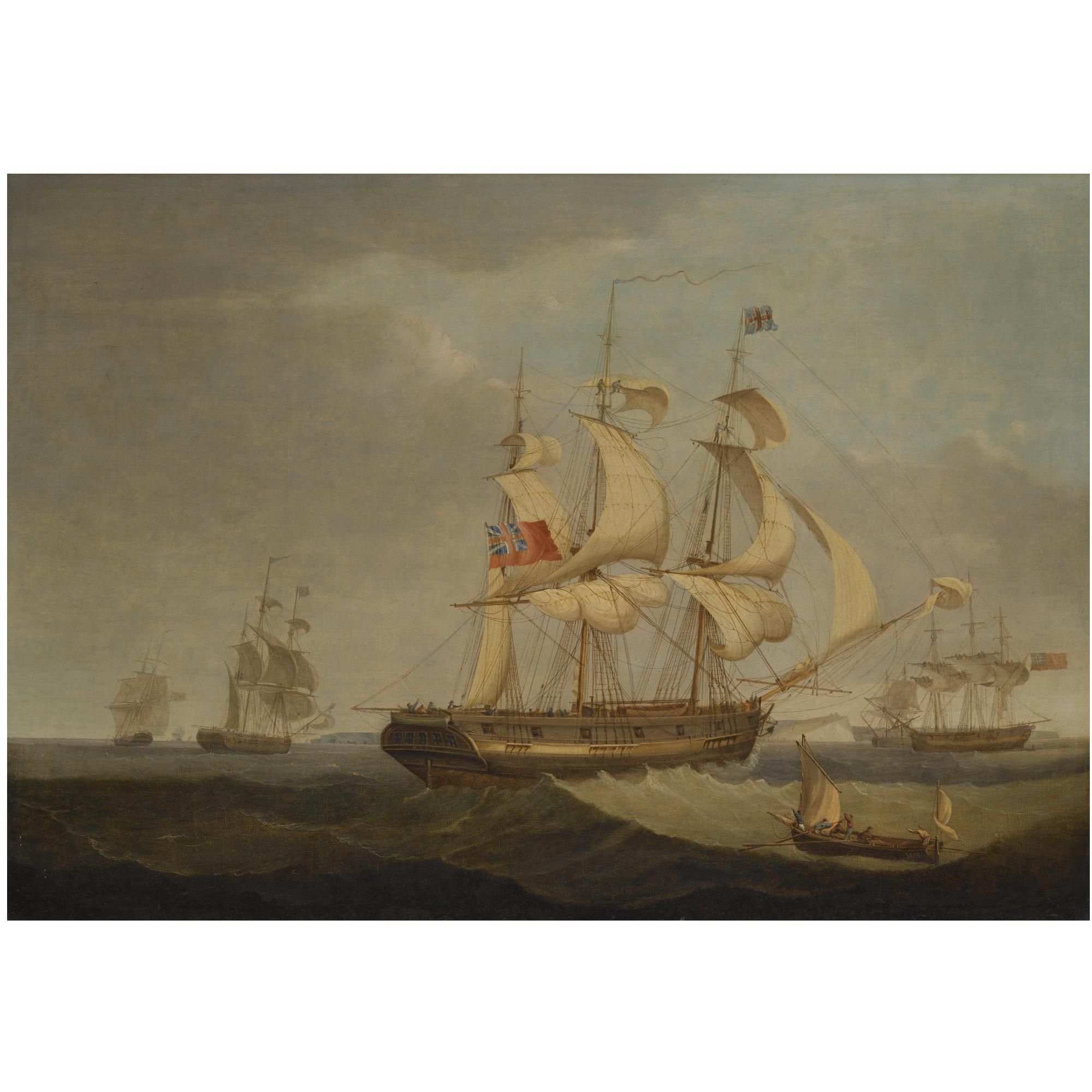 Thomas Whitcombe | The Frigate Mary and other British shipping off ...