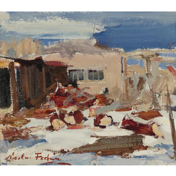 Nicolai Fechin | Adobe Houses | MutualArt