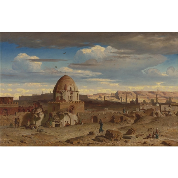 Prosper-Georges-Antoine Marilhat | VIEW OF THE SOUTH OF THE NECROPOLIS ...