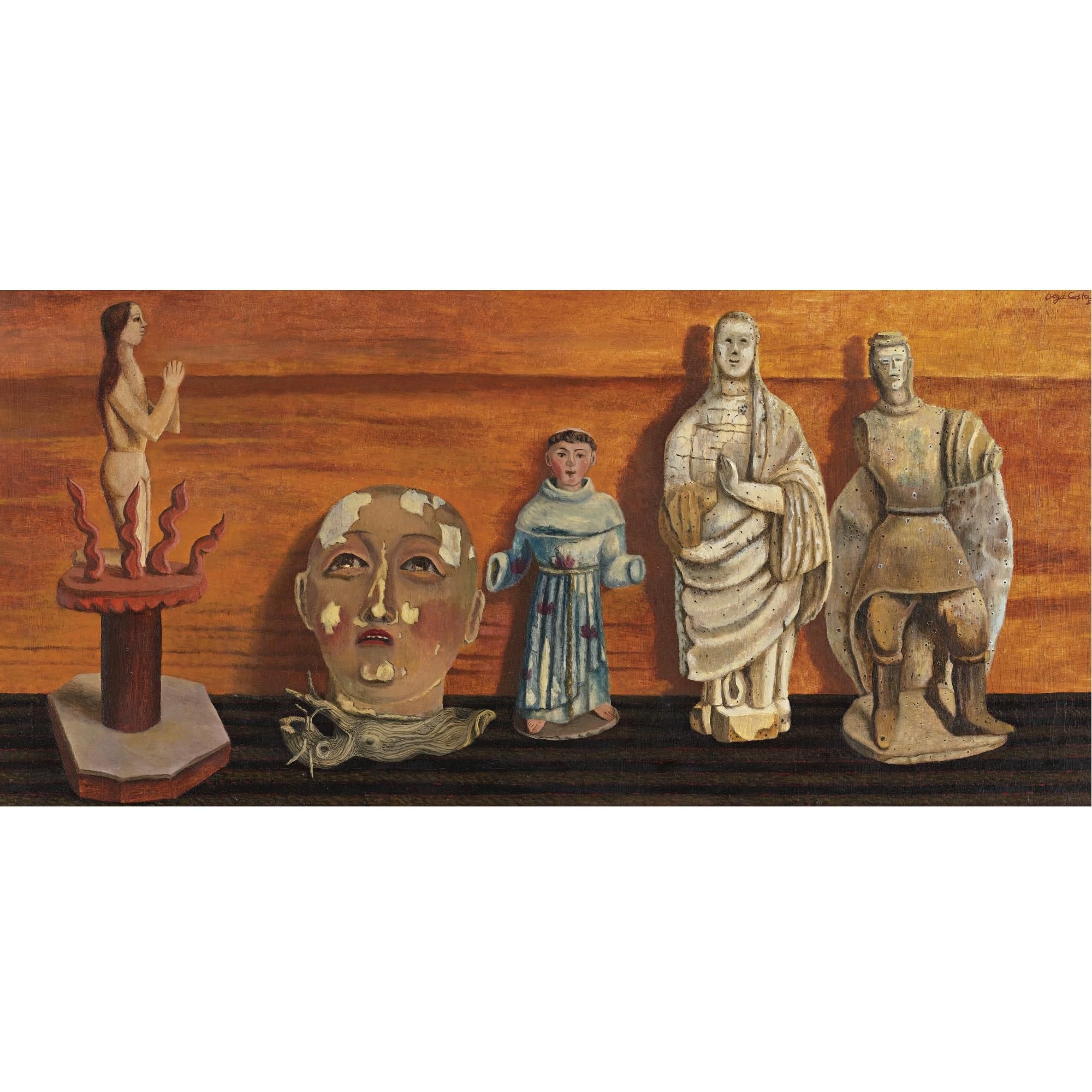 Olga Costa | Maderas (Figuras coloniales) | MutualArt