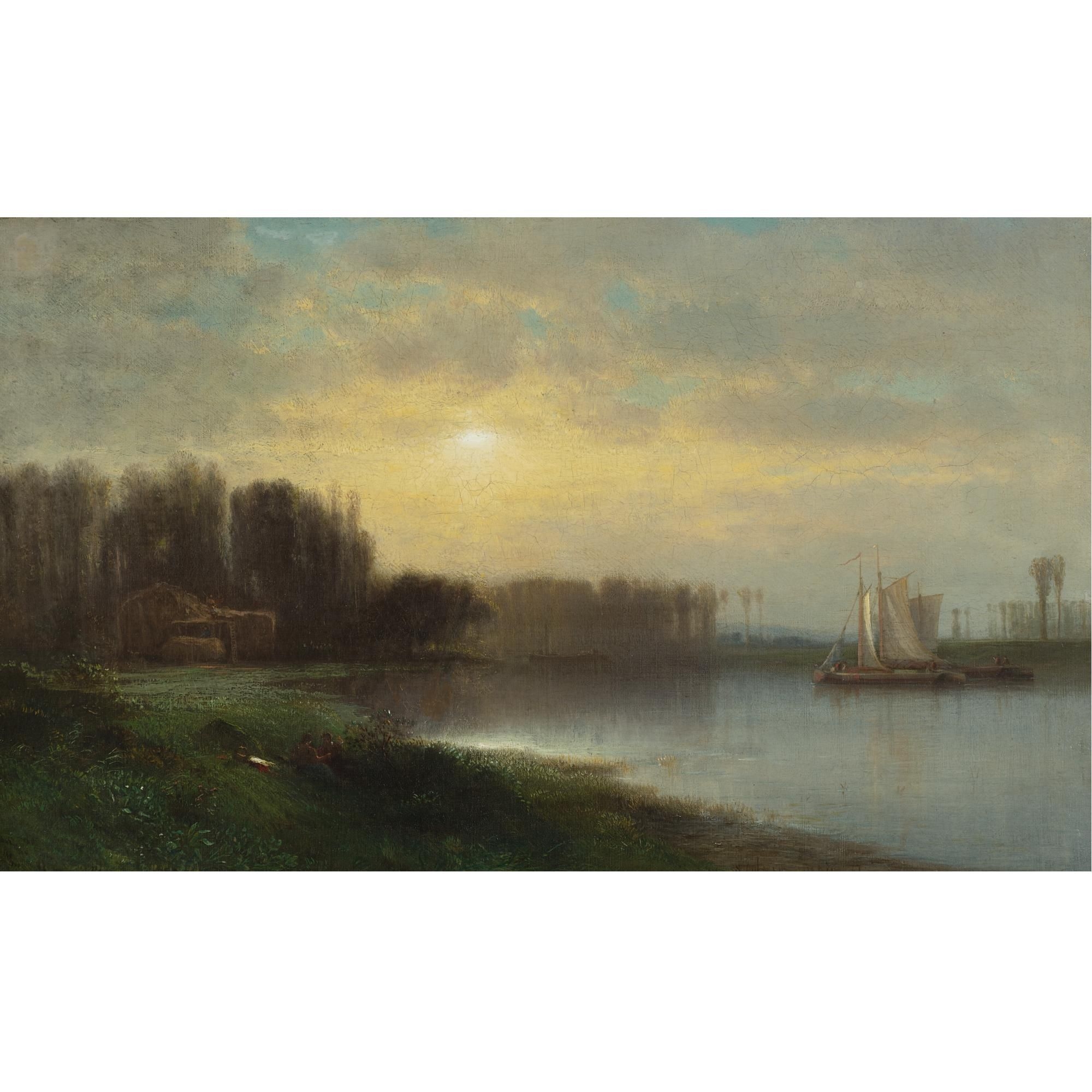Samuel Colman | River landscape | MutualArt
