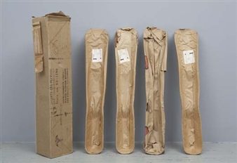 Charles & Ray Eames | Four leg splints (1942) | MutualArt