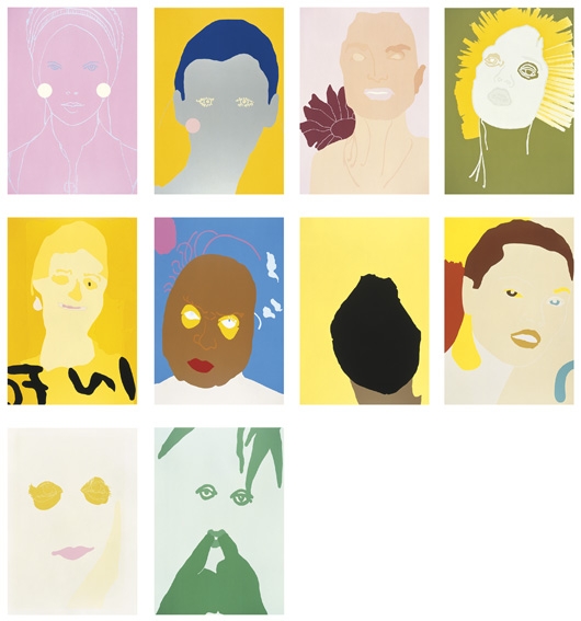 Gary Hume | Portraits (Portfolio of Ten Works) (1998) | MutualArt