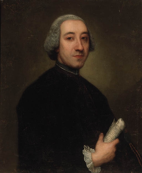 Alessandro Longhi | Portrait of a Gentleman, half-length, holding a ...