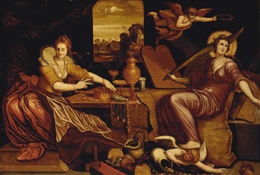 Maerten de Vos | The personification of Vanity with Religion triumphant ...