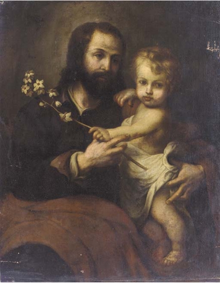 Bartolomé Estebán‏ Murillo | Saint Joseph and the Christ Child | MutualArt