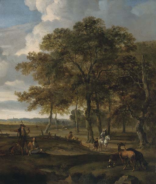 Jan Wijnants | A quack doctor in a village landscape with numerous ...