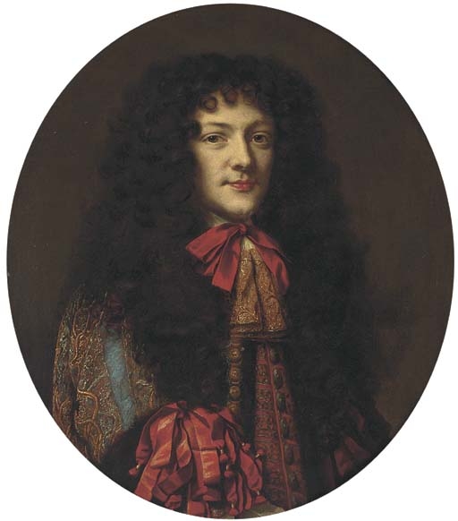 Pierre Mignard | Portrait of a lady, half-length, in a gold dress and ...