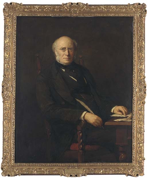 Walter William Ouless | Portrait of George William Lovell, seated at ...