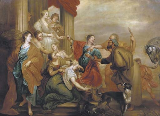 Anthony van Dyck | Achilles and the Daughters of Lycomedes | MutualArt