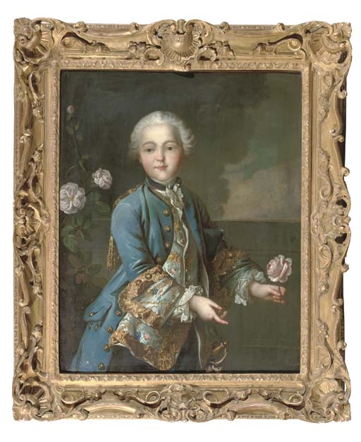 Martin Van Meytens | Portrait of a princess, half-length, in a blue ...