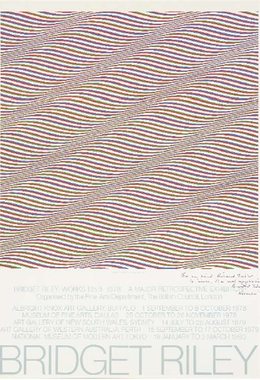 Bridget Riley | Poster for Bridget Riley: Works 1959-1978 (1974 ...