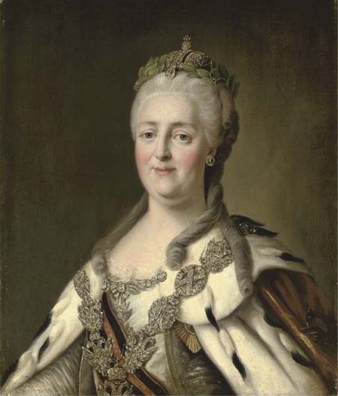 Alexander Roslin | Portrait of Catherine the Great (1762-1796), in an ...