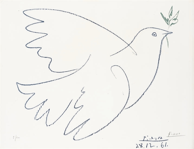 Pablo Picasso | Colombe volant (1961) | MutualArt