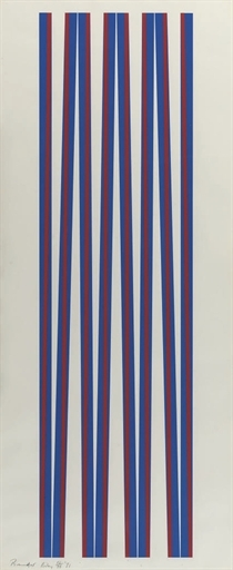 Bridget Riley | Elongated Triangles (1971) | MutualArt