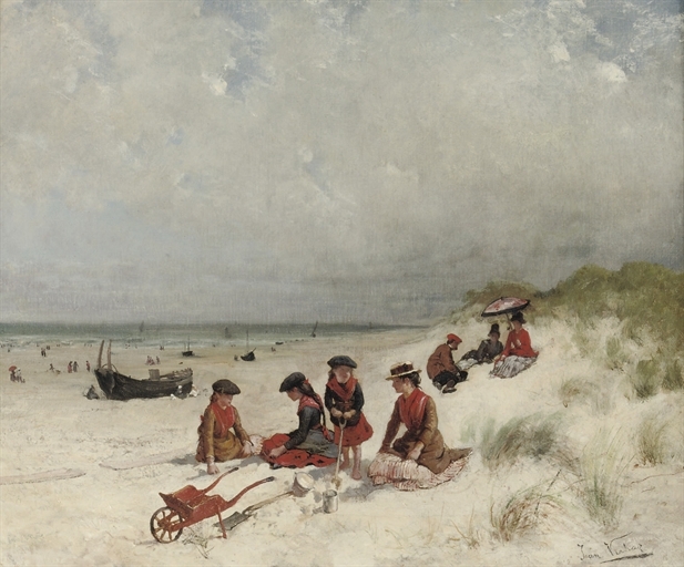 Jan Verhas | A day at the beach | MutualArt