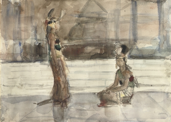 Isaac Israëls | Vorstelijke danseressen: royal dancers | MutualArt