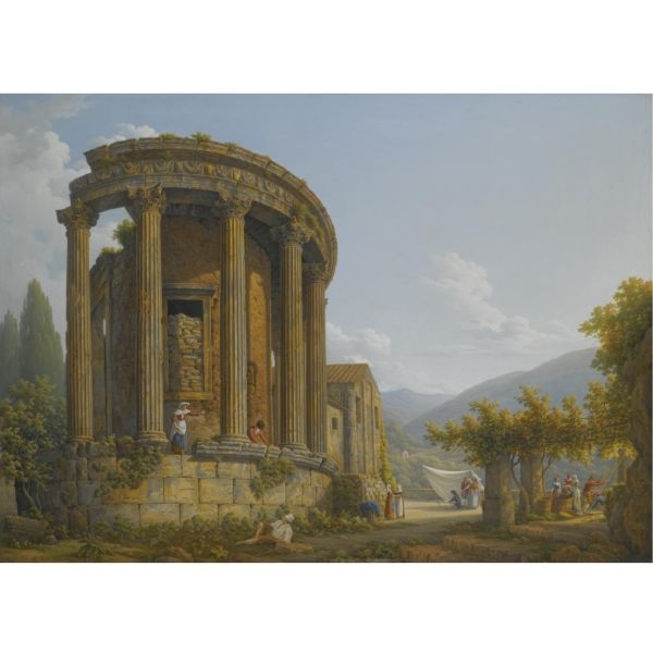 Louis Ducros | TIVOLI, A VIEW OF THE TEMPLE OF THE SIBYL | MutualArt