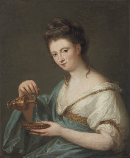 Angelica Kauffmann | Portrait of the artist as Hebe, half-length ...
