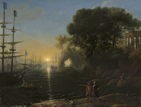 Claude Lorrain | The Landing of Aeneas in Latium | MutualArt
