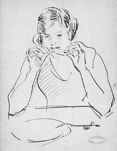 Isaac Israëls | A busy street ( recto ); an elegant lady ( verso ...