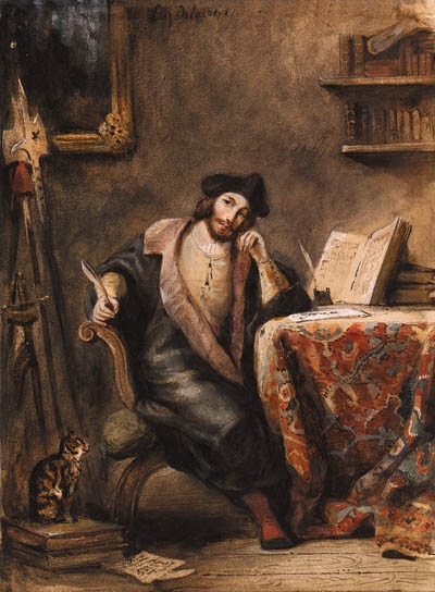 Eugène Delacroix | Faust dans son cabinet | MutualArt