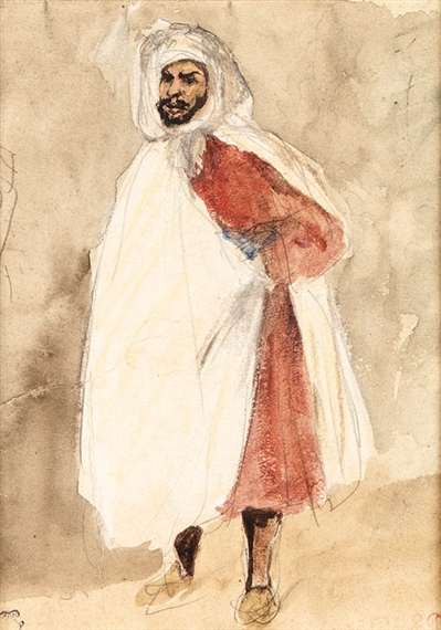Eugène Delacroix | An Arab Chieftain | MutualArt