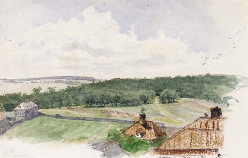 Ilya Repin | Summer - the Landscape beyond the Village | MutualArt