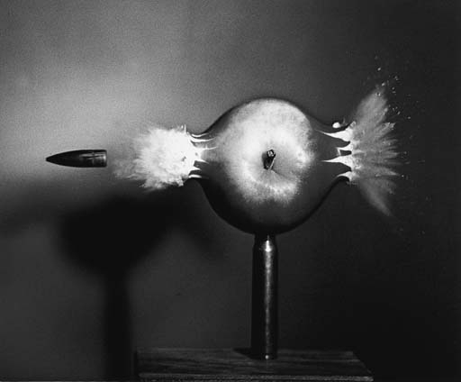 Harold Eugene Edgerton | Bullet and Apple, 1964 (1970s) | MutualArt