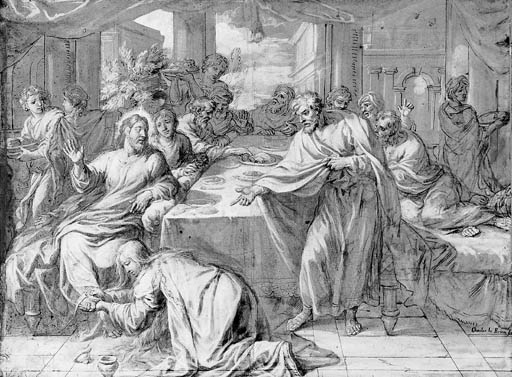 Charles Le Brun | Christ in the House of Levi | MutualArt