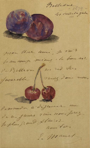 Édouard Manet | Lettre à Albert Hecht | MutualArt