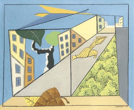 Léopold Survage | Paysage surréaliste (1927) | MutualArt