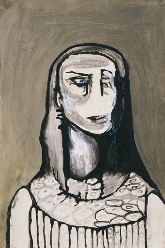 Joy Hester | Girl with Pleated Dress | MutualArt