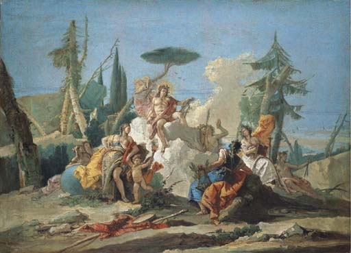 Giovanni Battista Tiepolo | Apollo receiving Homage from the Muses - a ...