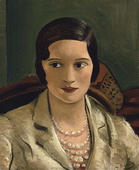 André Derain | Portrait de femme au collier | MutualArt