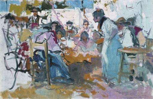 Joaquin Sorolla y Bastida | Remendando las redes | MutualArt