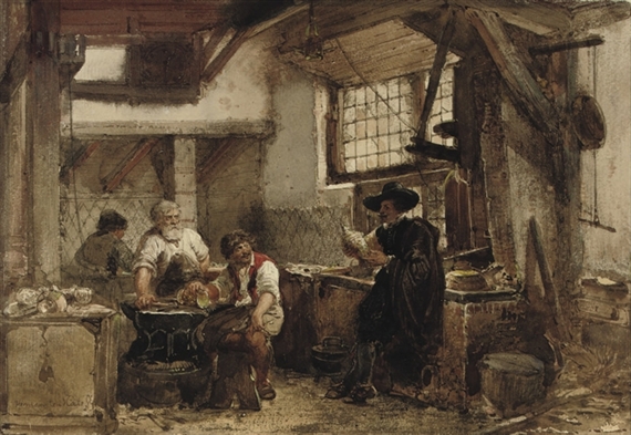 Herman Frederick Ten Kate | Visiting the silversmith | MutualArt