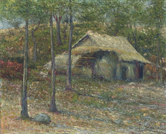 Joaquín Clausell | Paisaje con choza | MutualArt
